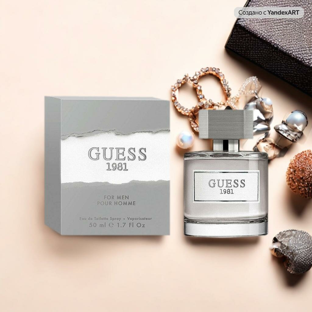 GUESS мужская туалетная вода 1981 for Men, цитрусовый аромат, 50 мл