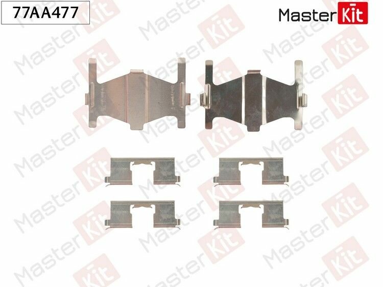 Комплект установочный тормозных колодок Nissan MAXIMA / MAXIMA QX IV (A32) 1994 - 2000, MASTERKIT 77AA477