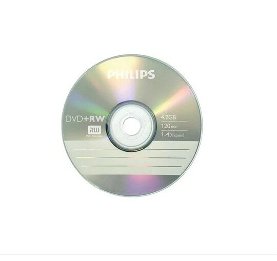 Диск DVD+RW Philips 4.7 Gb, 4x, Конверт