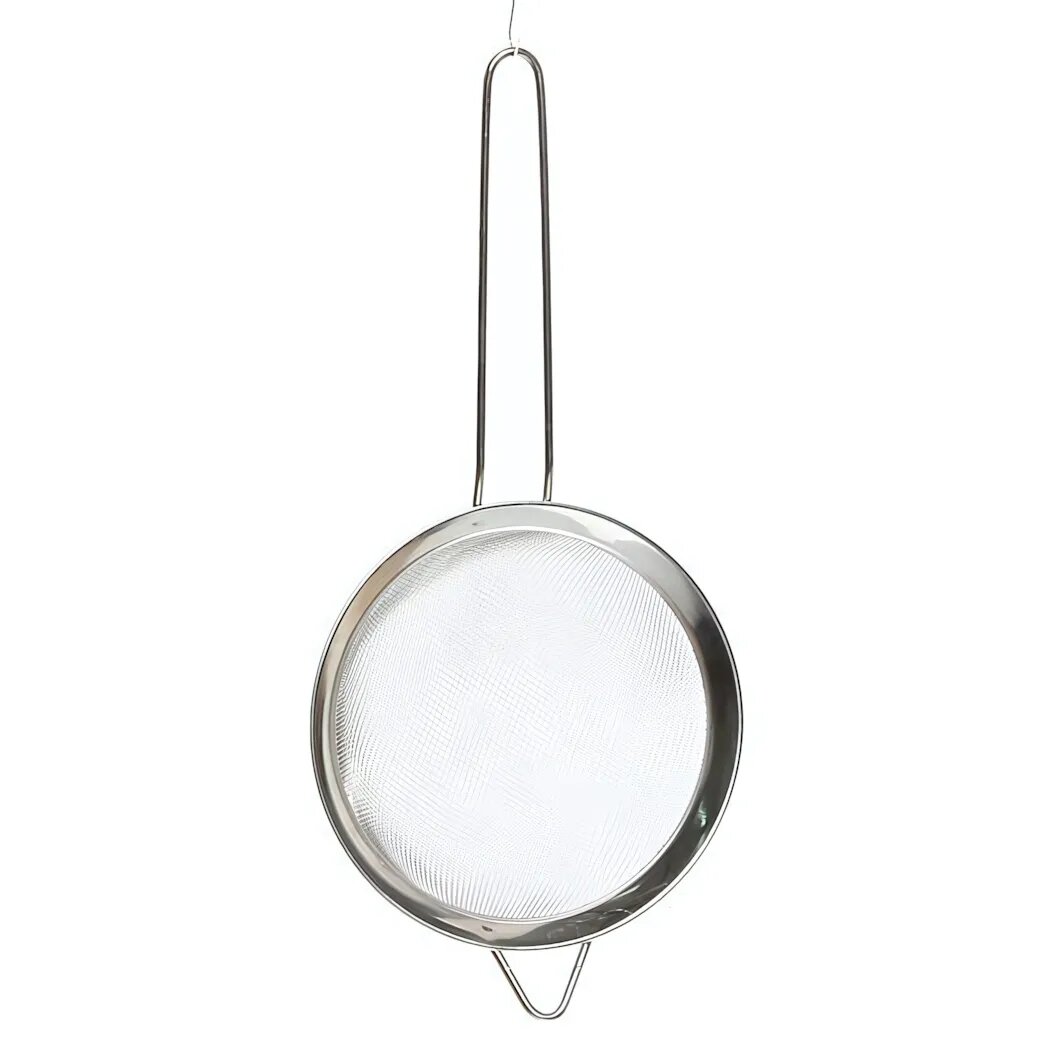 Сито металлическое 13,5 см с длинной ручкой, для процеживания и просеивания