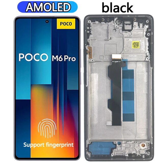 Дисплей POCO M6 Pro 6.67" AMOLED Black Frame