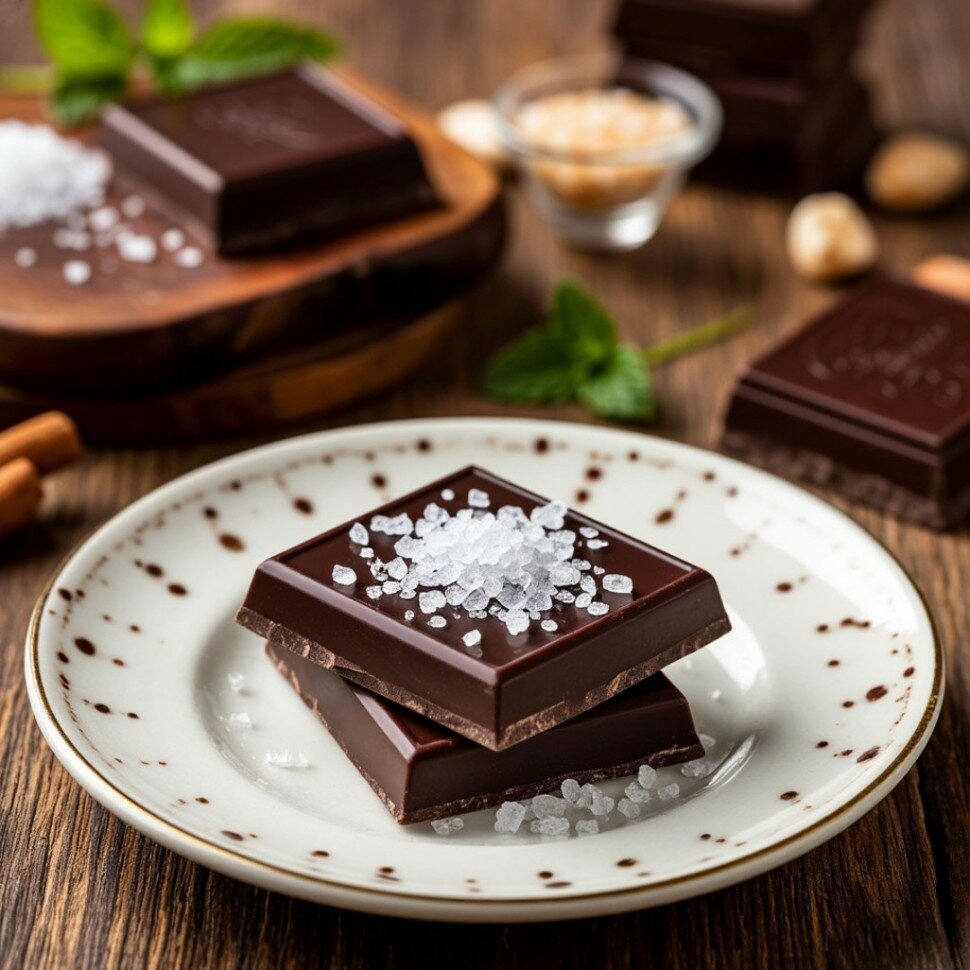 Шоколад Бушерон Оригинал горький с морской солью 90 грамм