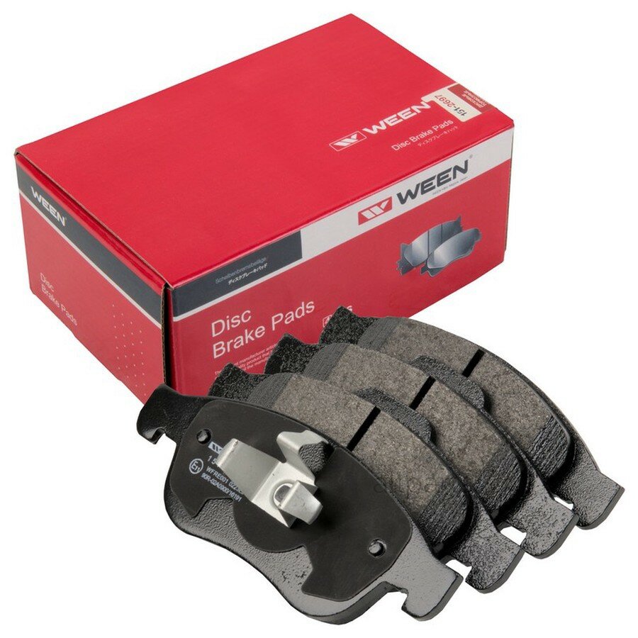 WEEN 151-2697 Тормозные колодки дисковые передние RENAULT Duster (+ABS), Kaptur, Megane III, Fluence WEEN 151-2697