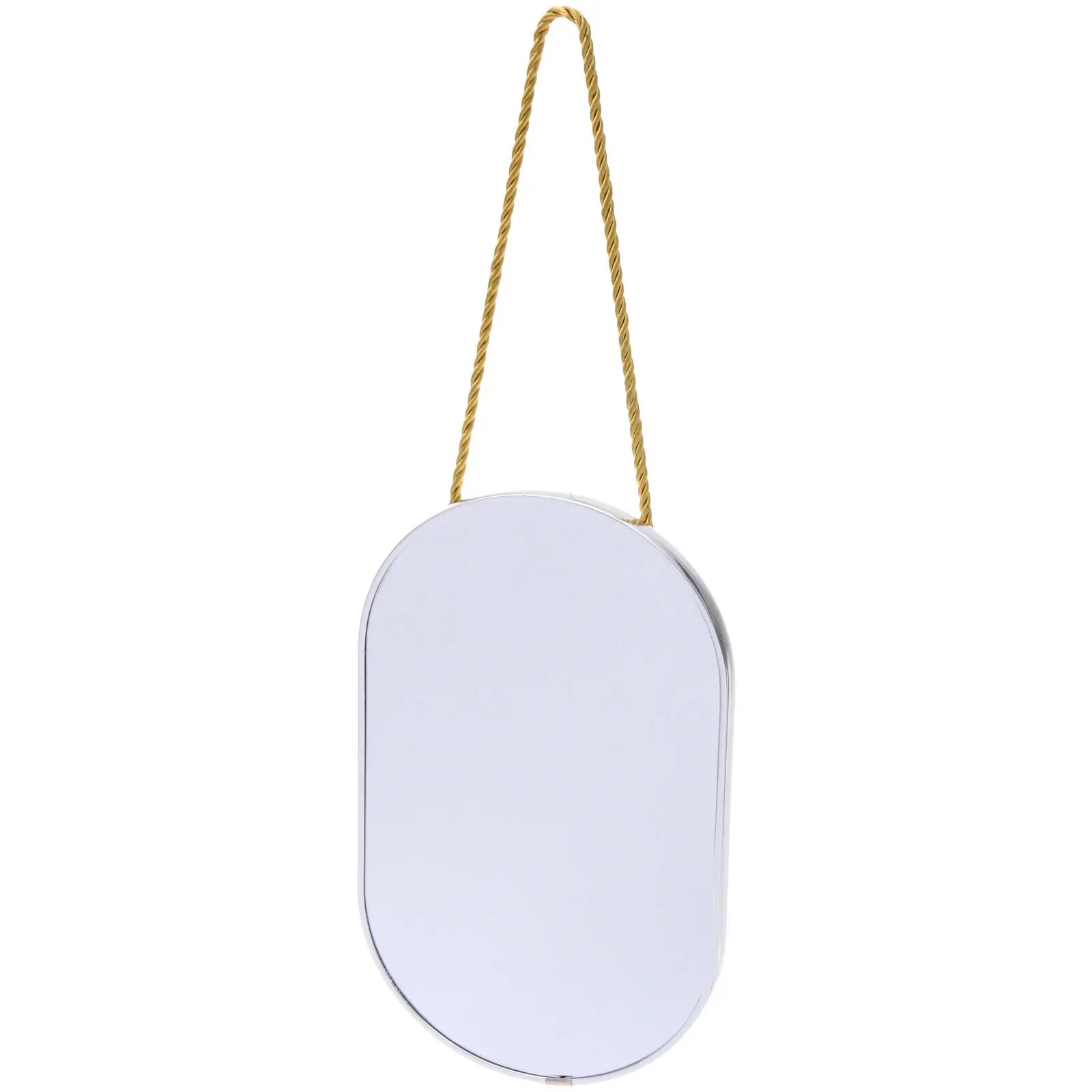 Зеркало подвесное «Элантра», овал 16,5×26см, цвет хром, стекло/металл, стильный акцент для интерьера
