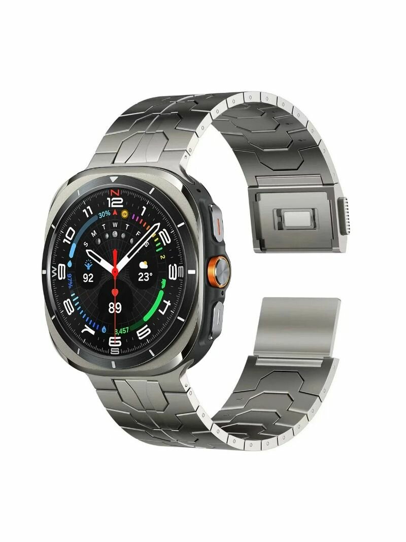 Магнитный ремень для Samsung Galaxy Watch 8-7 Ultra 47mm металлический титановый браслет для Galaxy Watch Ultra