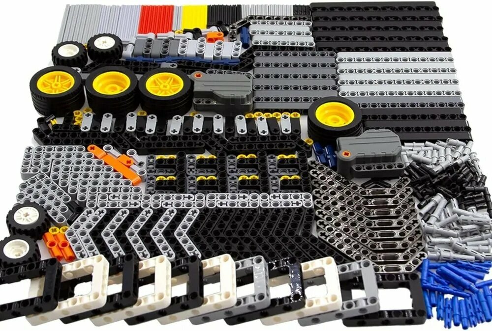 Запасные части Technic Parts Group EV3 Запасные части строительных блоков Механические детали обычного размера включают кирпич, втулку, штифт Technic.