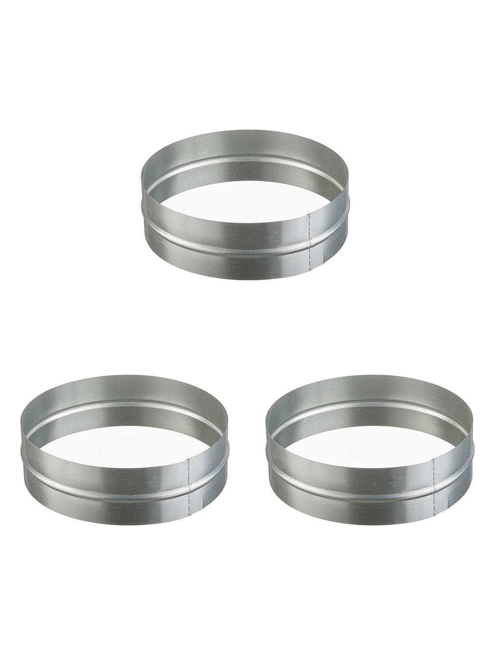 Соединитель для круглых воздуховодов d250 мм оцинкованный (3 шт.)