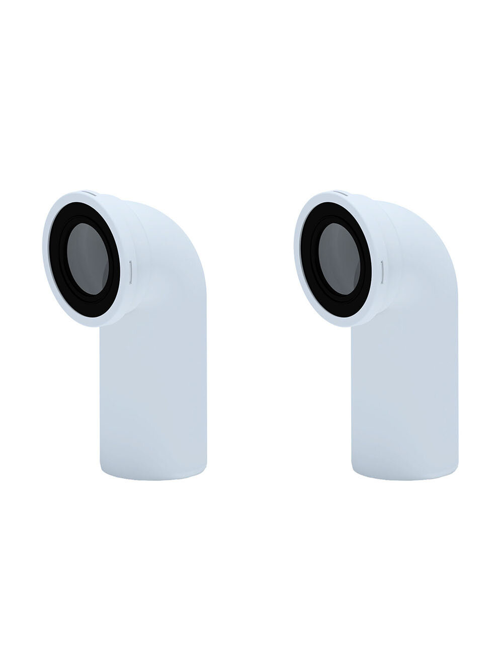 Отвод для унитаза d110 мм 90 град пластиковый переходной для унитаза (W9220) (2 шт.)