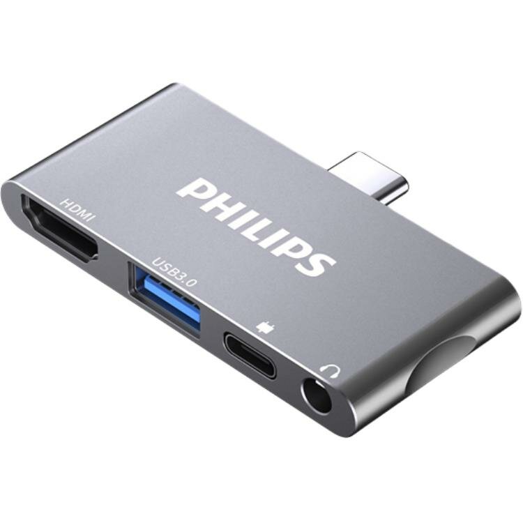 Док-станция PHILIPS SWR1602, ipad exclusive, 4 порта (USB 3.0 + HDMI 4K 30Hz + PD 60W + 3.5 audio port)