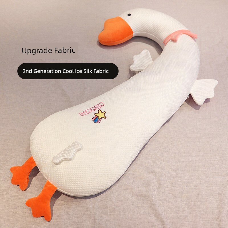 Большая белая подушка-гусь для сна между ногами, специальная игрушка-кукла для девочек, плюшевая игрушка для девочек,