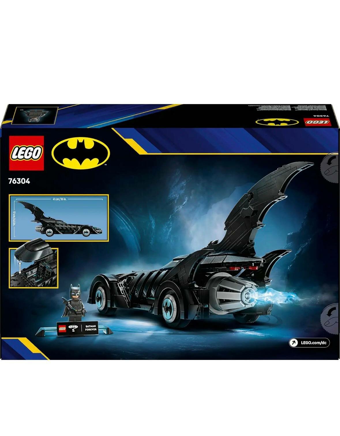 Конструктор LEGO DC Super Heroes 76304 Бэтмен навсегда: Бэтмобиль, 909 деталей