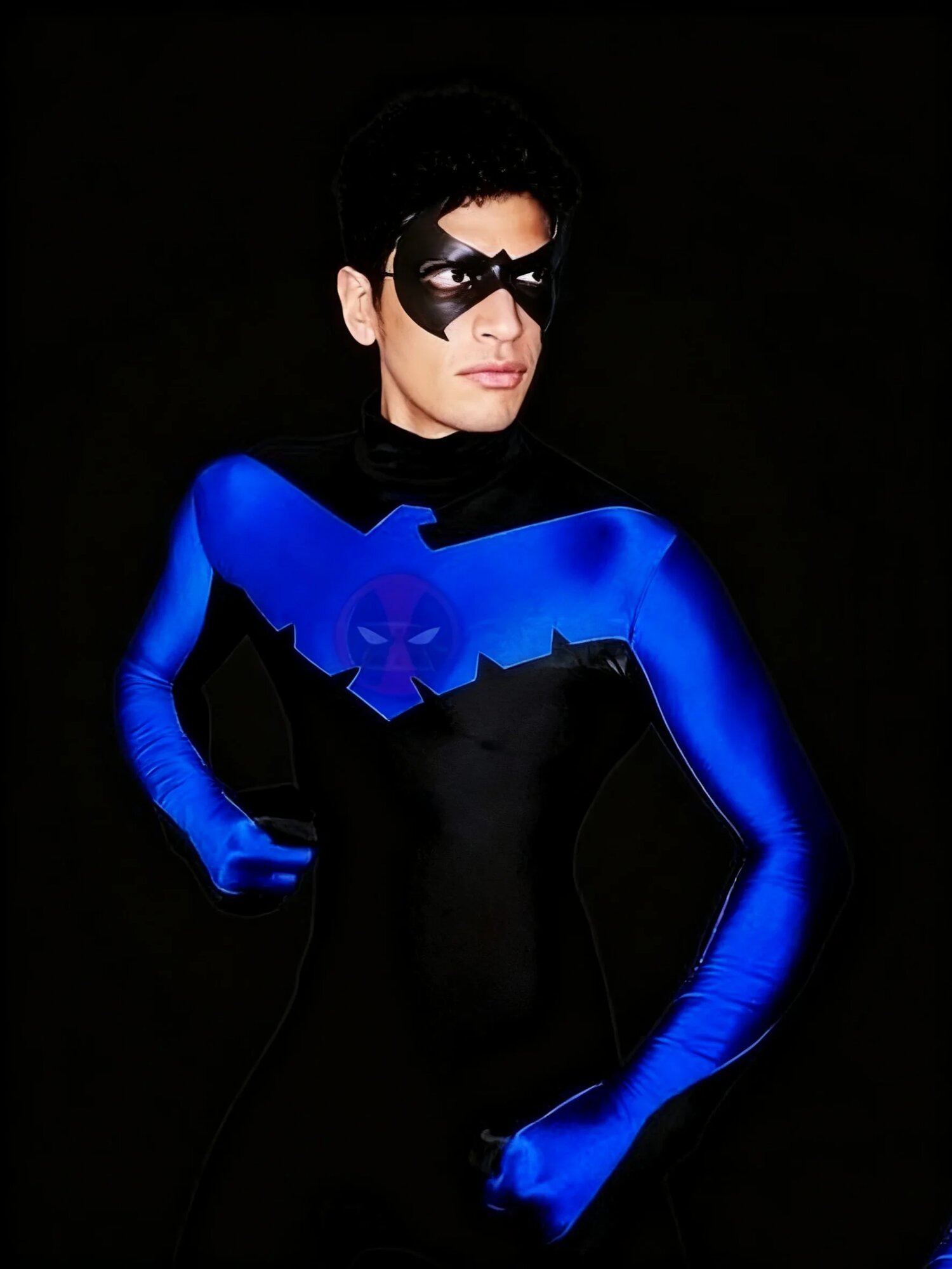 Взрослый Косплей Костюм Nightwing Спандекс XL, Woman Size