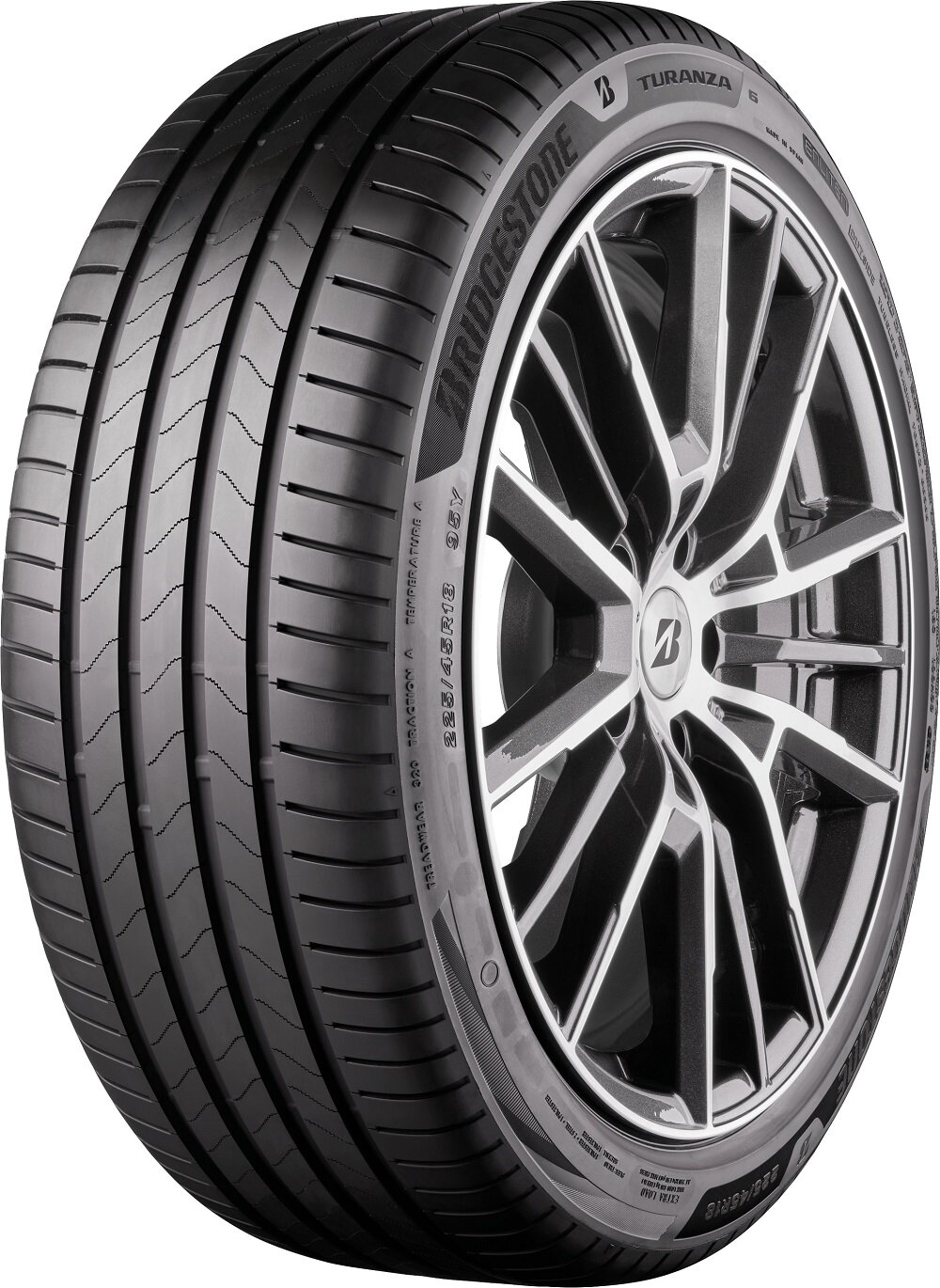 Шина летняя 215/45R17 Bridgestone Turanza 6 (91Y), для легковых автомобилей