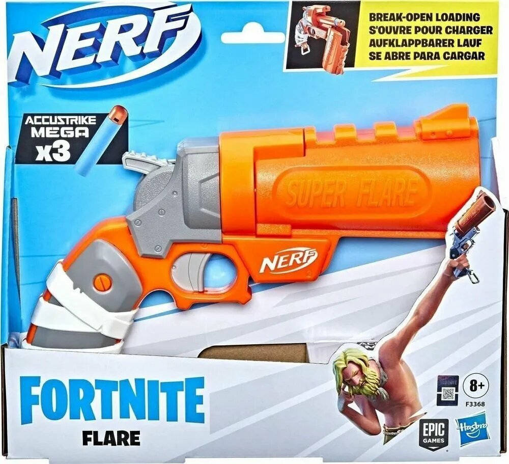 Бластер пистолет Нёрф Фортнайт Флэйр / Nerf Fortnite Flare (оружие игрушечное)