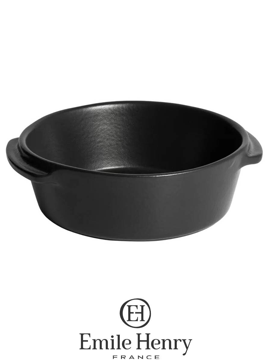 Мини-форма круглая для запекания Emile Henry Solo, цвет базальт