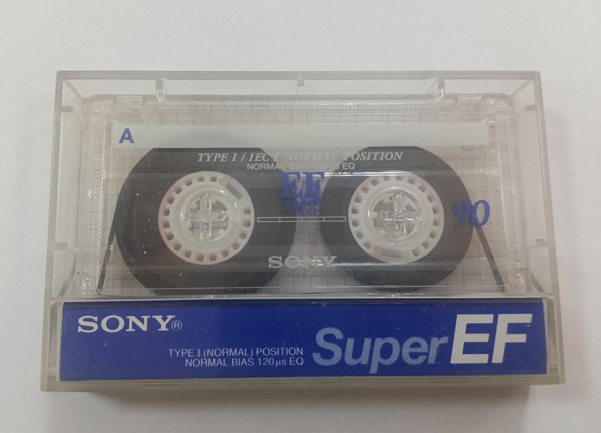 Аудиокассета SONY EF Super 90 без надписей