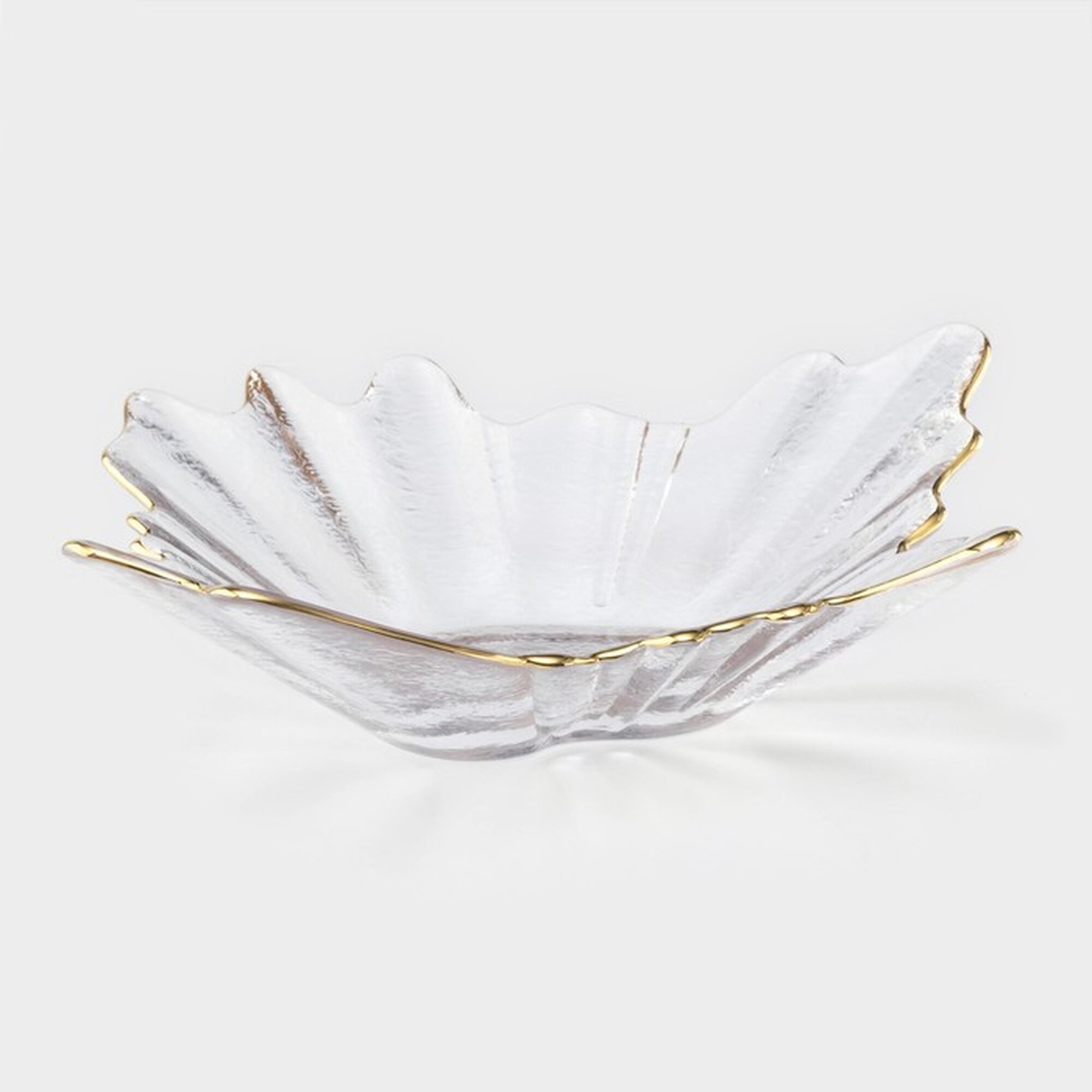 Тарелка стеклянная сервировочная «Рени», 24,5×6 см, цвет прозрачный