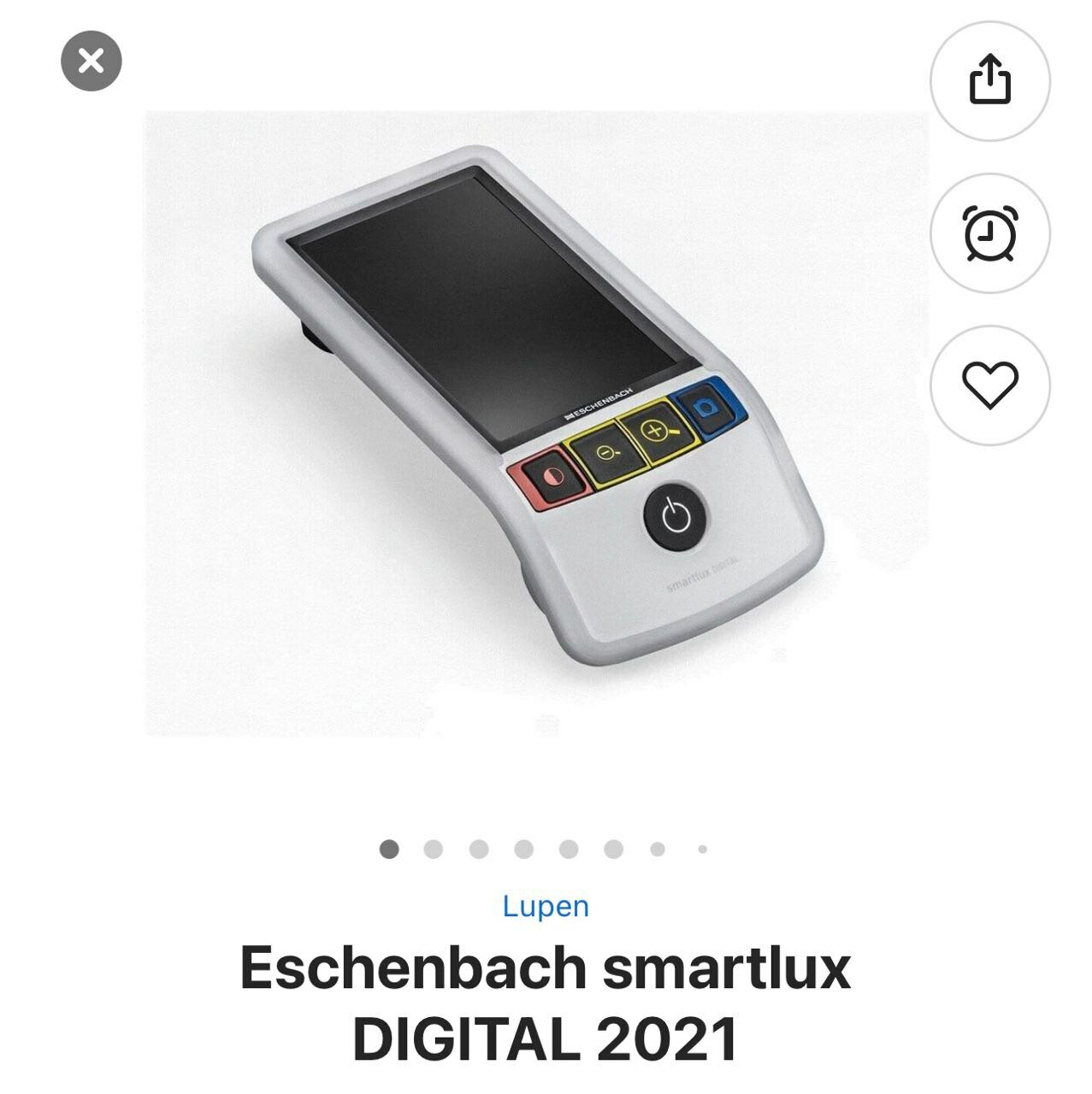 Видеоувеличитель Eschenbach электронный со светодиодной подсветкой smartlux DIGITAL NEW, 5" 16:9 LCD, 3.0x-15.0x, лупа цифровая 16502