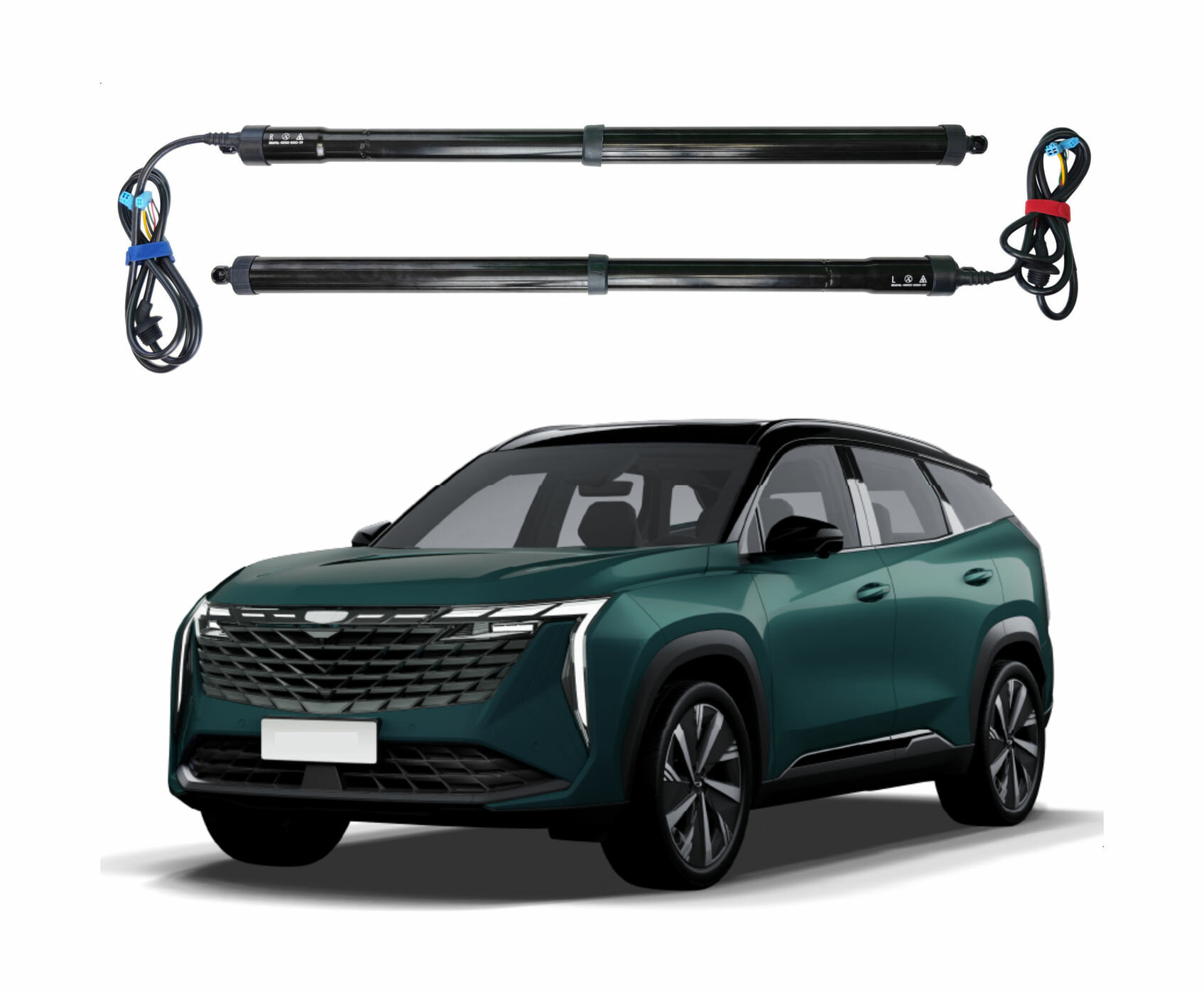 Электропривод двери багажника для Geely Atlas 2023+ Wide Media ETG-121 (плюс кик-сенсор) Тип 2 / Wide Media