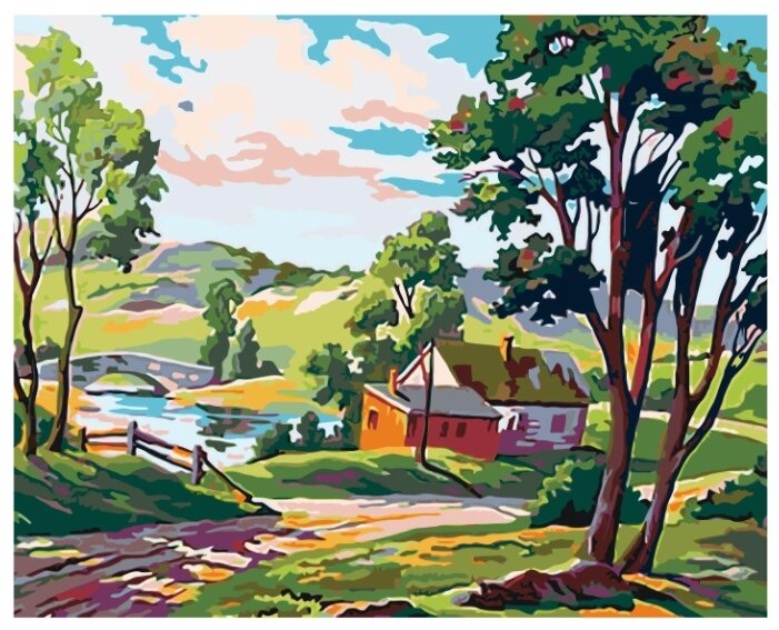 Солнечная Италия Раскраска по номерам на холсте Живопись по номерам