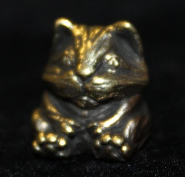 Бронзовая подвеска Кот толстый