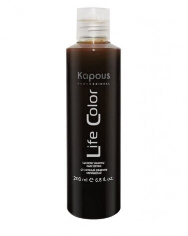 Оттеночный шампунь для волос "Life Color" серии "Life Color" (Коричневый), 200 мл