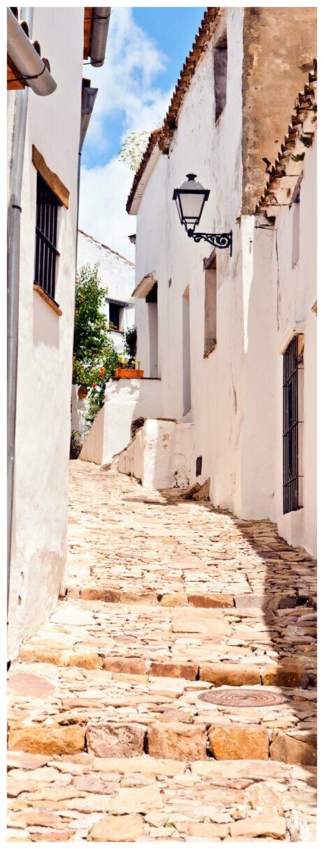 Фотообои 3d на стену флизелиновые HARMONY Каменная лестница в итальянском городке 100х270 см HD1-021 фото обои на стену 3д