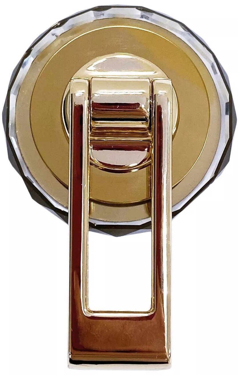 Ручка-кнопка RK-188-5, золото с кристаллами (2 шт)