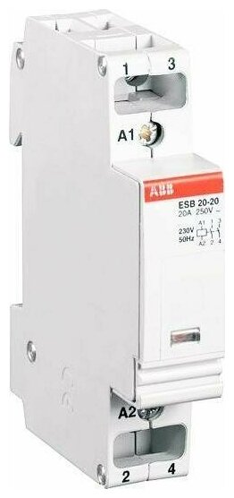 Контактор модульный ABB ESB20-20 2P 20А 230В 2НО