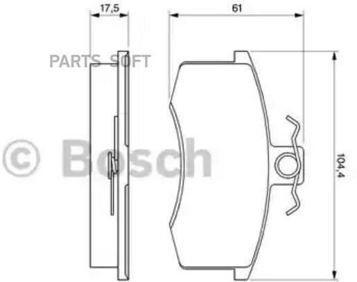 0 986 491 700 колодки дисковые перед! LADA 2108-2112 1.1-1.5 &16V 86> Bosch арт. 0986491700