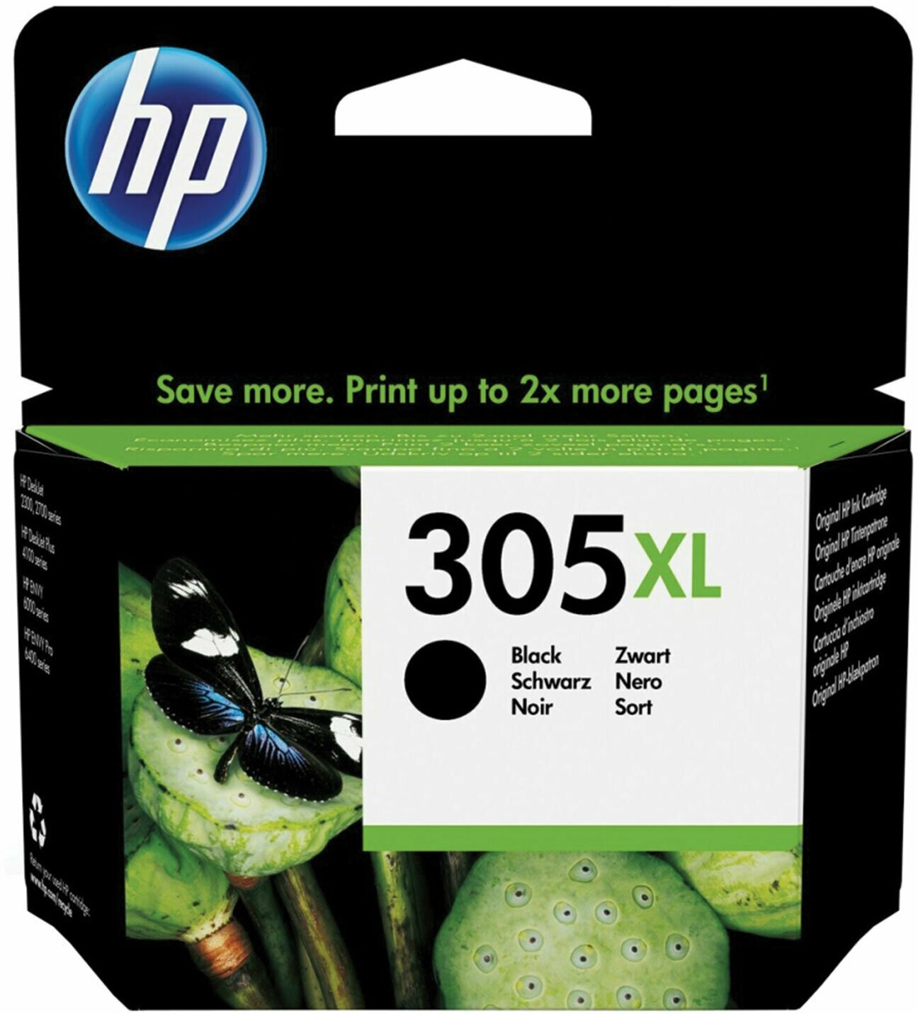 Картридж для принтеров HP струйный, DJ 2320, 2720, 4120, №305XL, черный, оригинальный, ресурс 240 страниц 3YM62AE