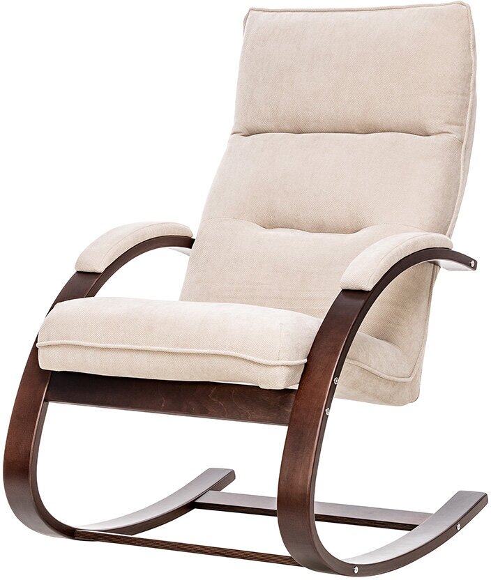 Кресло-качалка SCANDICA Скаген, 67,5х101х84 см, обивка велюр, цвет бежевый
