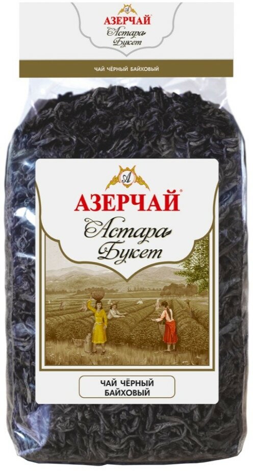 Чай черный байховый Азерчай Астара Букет, листовой, м/у, 400 г 6828498