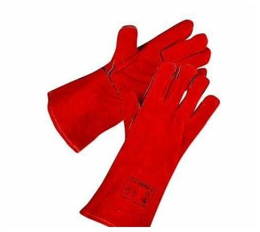 Краги сварщика 3 пары. Краги спилковые пятипалые