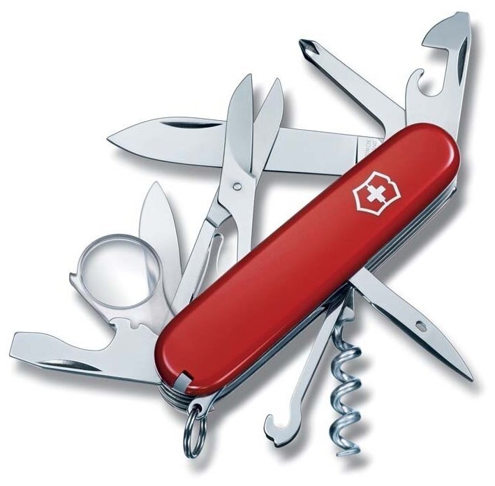 Нож перочинный VICTORINOX Explorer, 91 мм, 16 функций, красный, 1.6703
