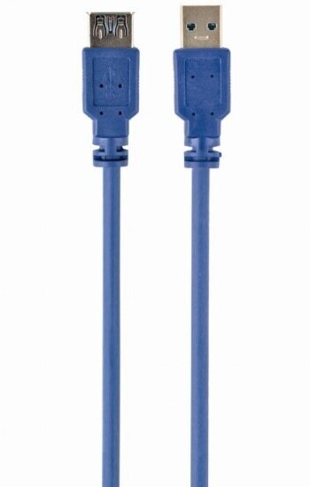 Кабель удлинит. USB3.0 Pro Cablexpert AM/AF, 3м, экран, синий, пакет