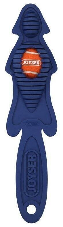 Игрушка для собак JOYSER Slimmy Большая шкура лисы из резины c мячом-пищалкой M/L синяя, 45 см