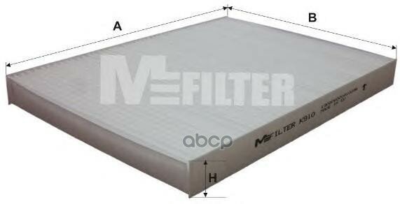 Фильтр салона! Audi A3 1.9TDi 96-01, Seat Cordoba 1.0-1.8/1.9TDi 99-02, VW Passat 2.0TDi 03-05 M-Filter арт. K910