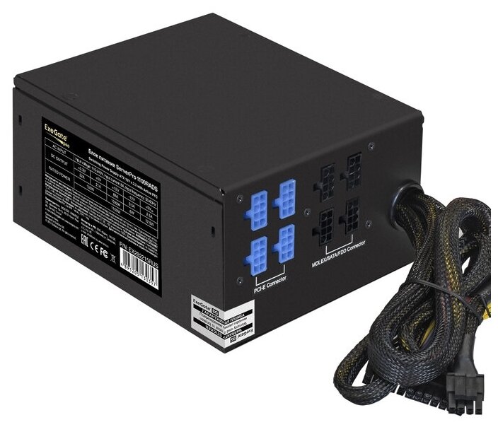 Блок питания ExeGate ServerPRO-1100RADS 1100W/80PLUS EX292215RUS black
