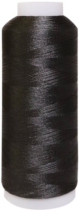 Нитки вышивальные темно-серый п/э 3000 ярдов для рукоделия и шитья