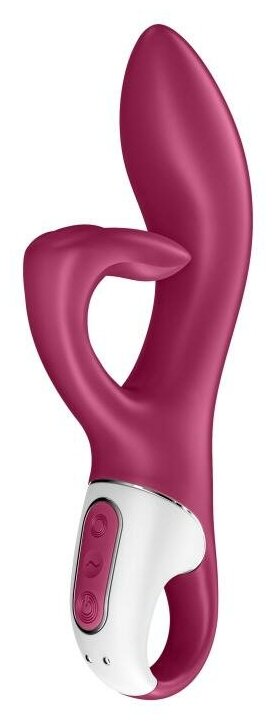 Малиновый вибратор-кролик Embrace Me - 21,2 см.