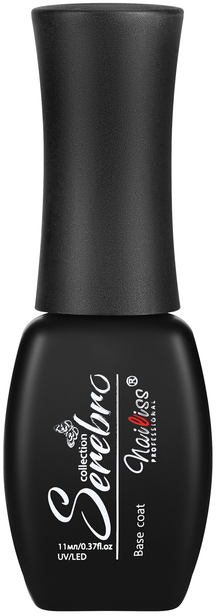 База для гель-лака Serebro жесткая, укрепляющая основа для ногтей, прозрачная, 11 мл