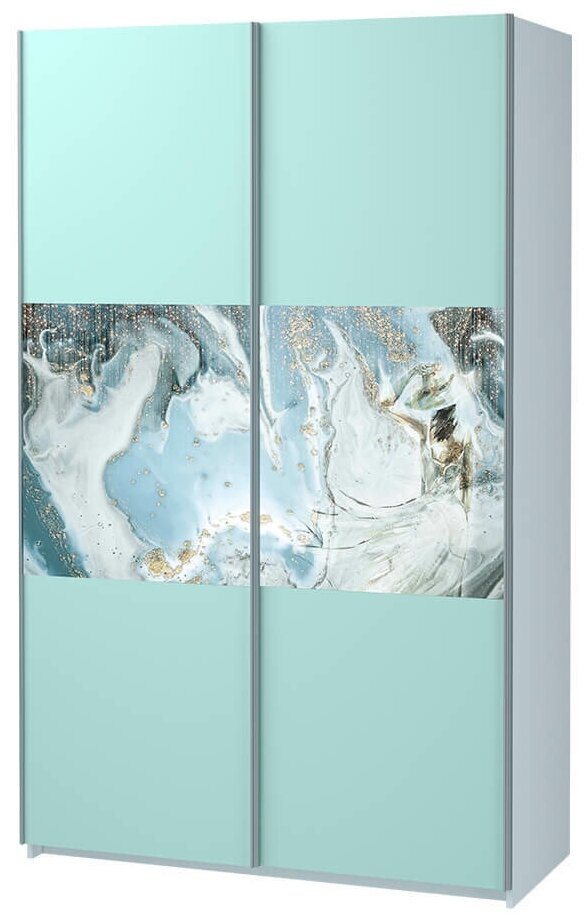 Шкаф-купе для одежды Тифани ШКК-01 140,0х230,0х65,0 см, кенди/белый