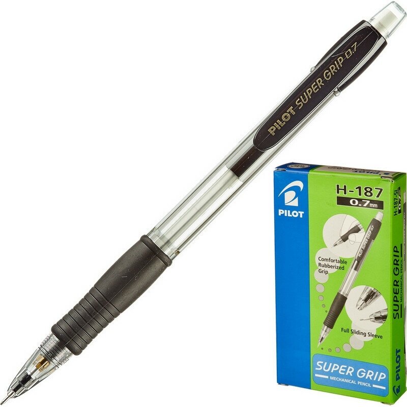 Карандаш механический Pilot H-187 0.7 мм черный H-187-B 97475