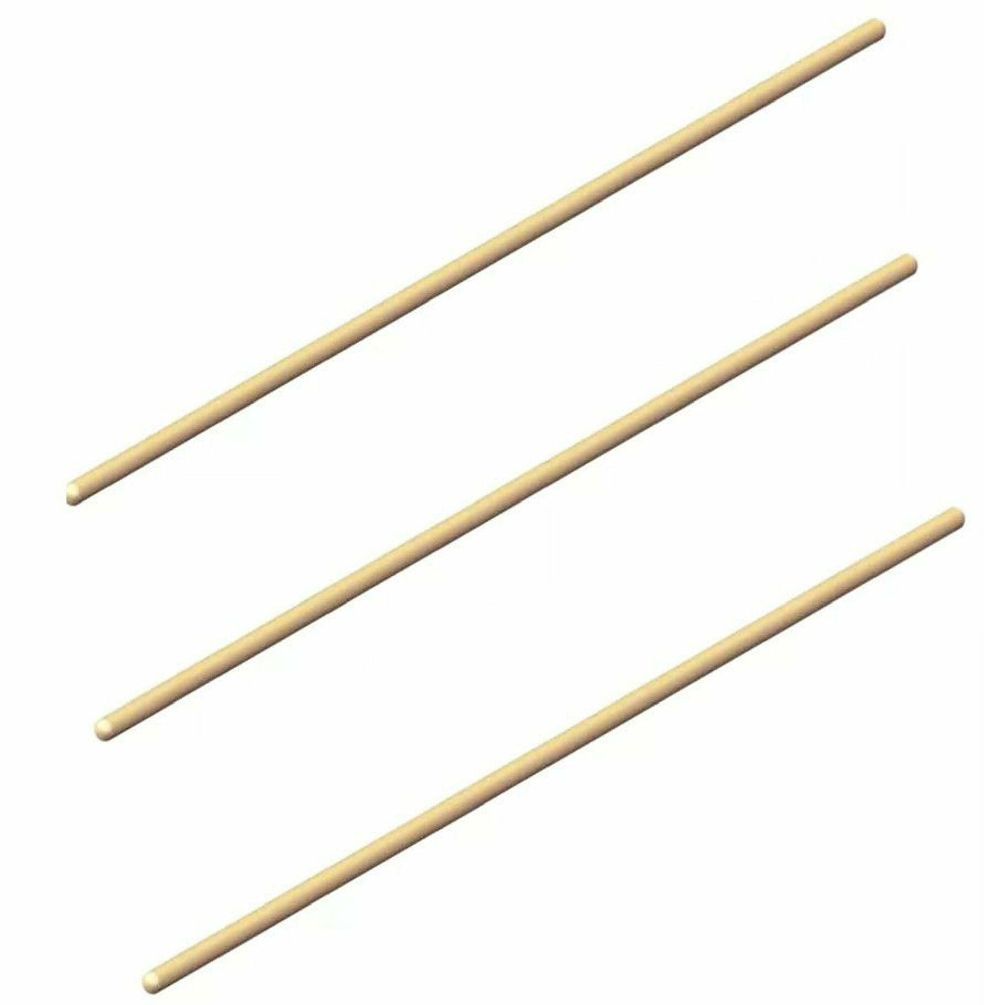 Черенок для мотыги (3 шт) диаметр 30 мм, длина 120 см - деревянный, для садово-огородного инвентаря. Обеспечивает высокую прочность даже при значительной нагрузке.