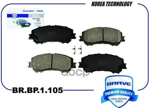 Колодка Тормозная Передняя Br. bp.1.105 D1060-4Ca0a Nissan Qashqai J11 13-, X-Trail T32 14- Br ...