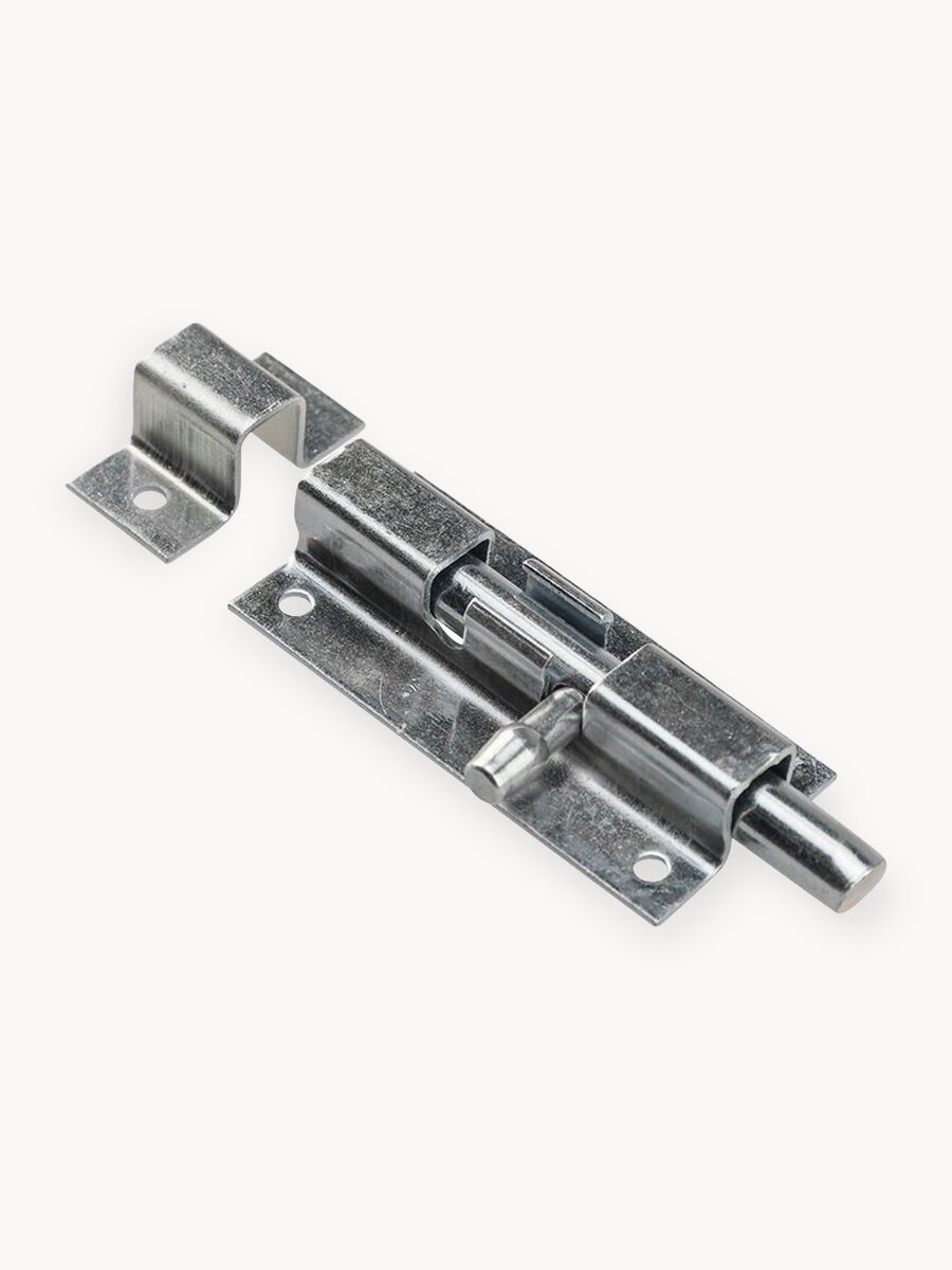 Накладная задвижка/щеколда ШП-60 четыре сезона из цинка для дверей и окон