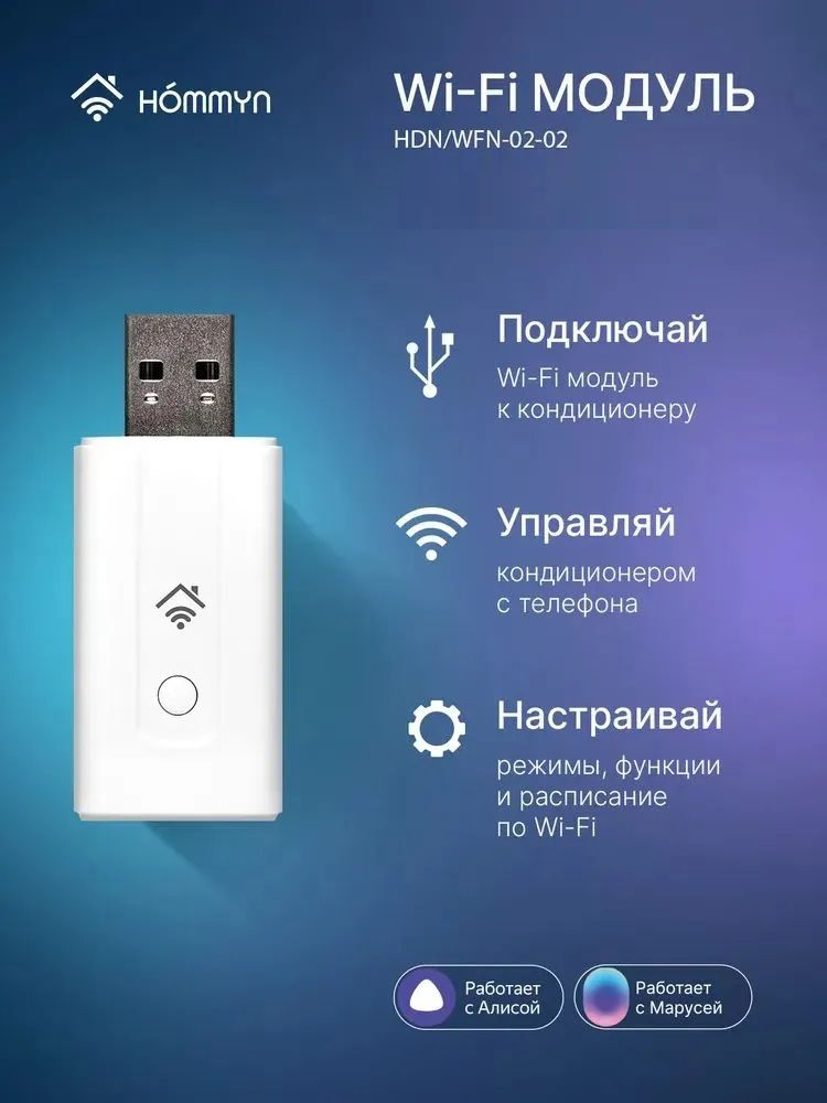 WiFi модуль HOMMYN HDN/WFN-02-02 съемный управляющий
