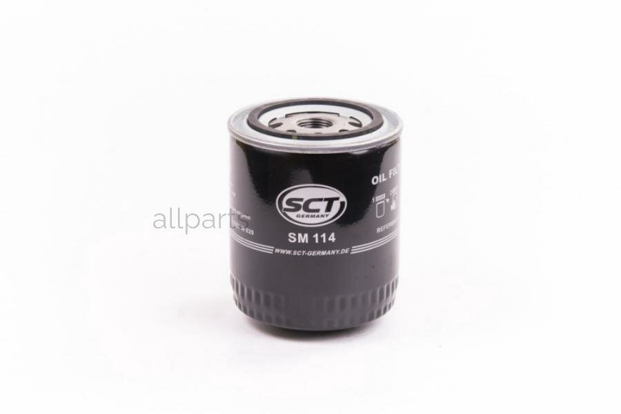 SCT GERMANY SM114 Масляный фильтр BAW FENIX 1044/1065 (CHINA)/PEU/CITR BOXER I/JUMPER I 2.5D 94-02