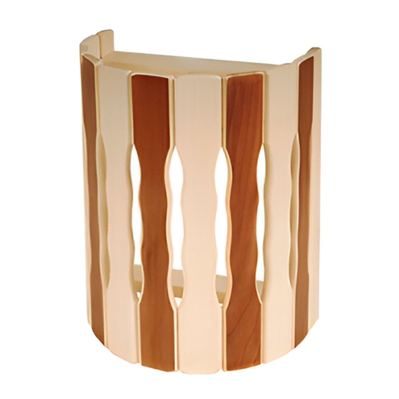 Абажур LK "Волна", дерево, полукруглый, для бани и сауны, бежевый